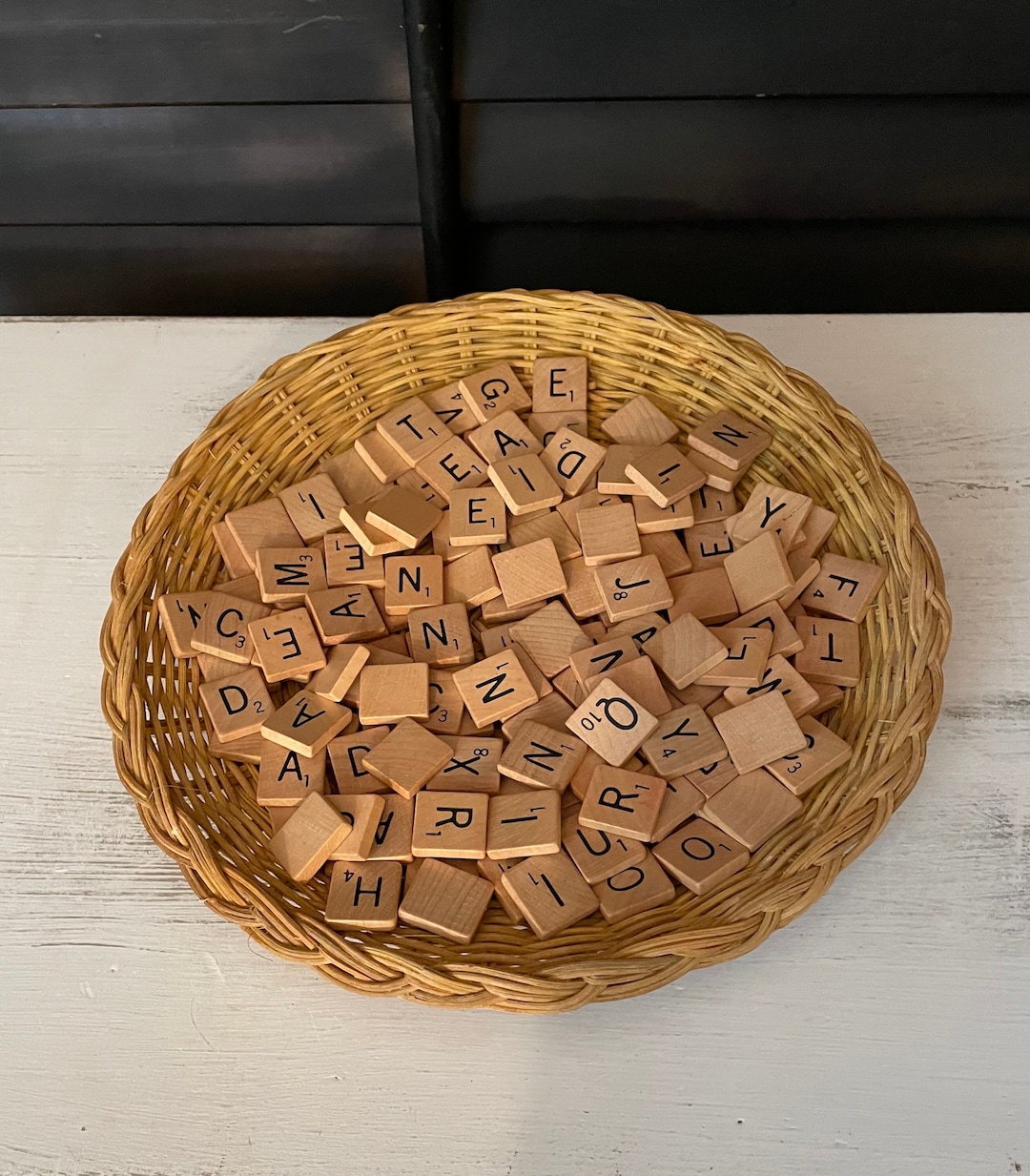 Vintage Scrabble Tiles: Authentic 1950s Wood Game Pieces - Etsy