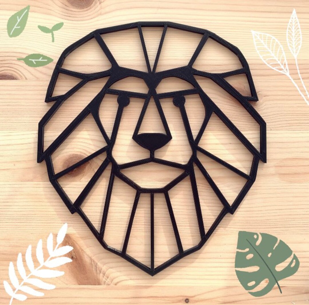 Wall Decor Animal Shape Lion Jungle Themed Nursery - Etsy