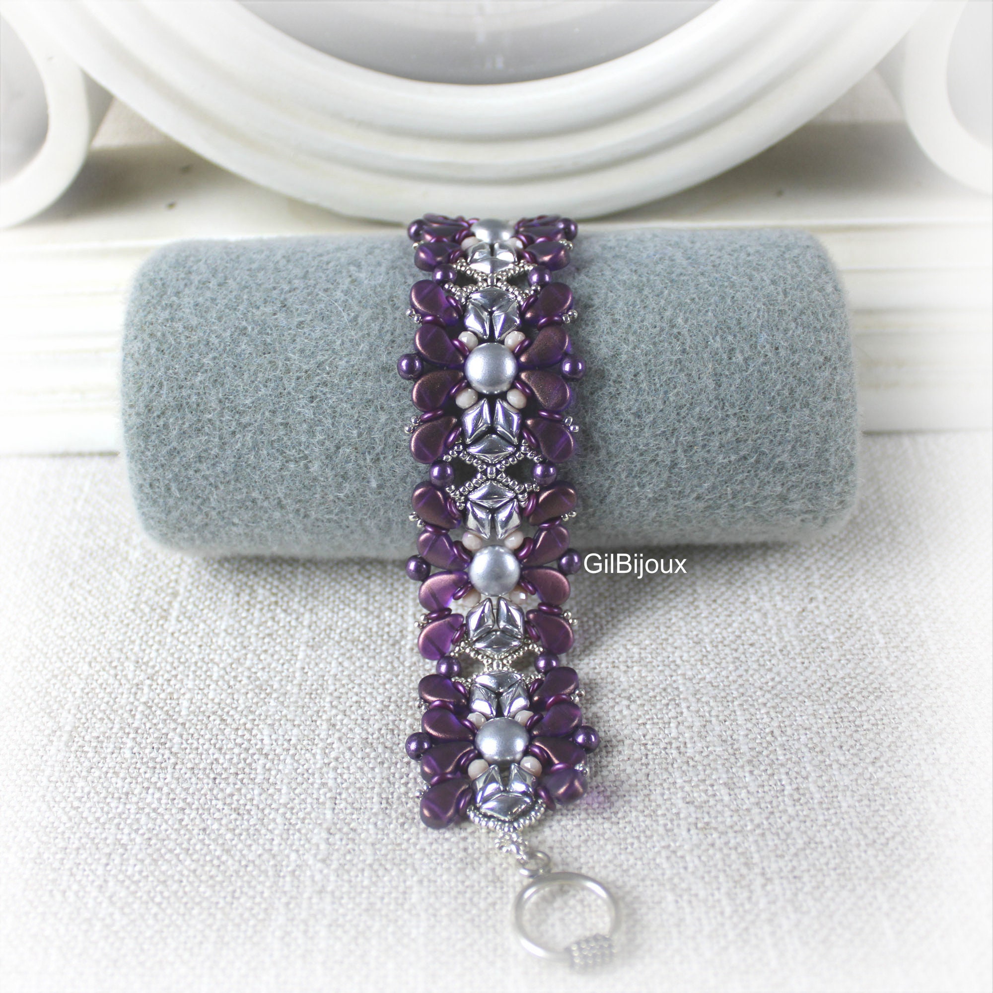 DIY Beading Tutorial Bracelet With Paisley Beads and Gemduo | Etsy