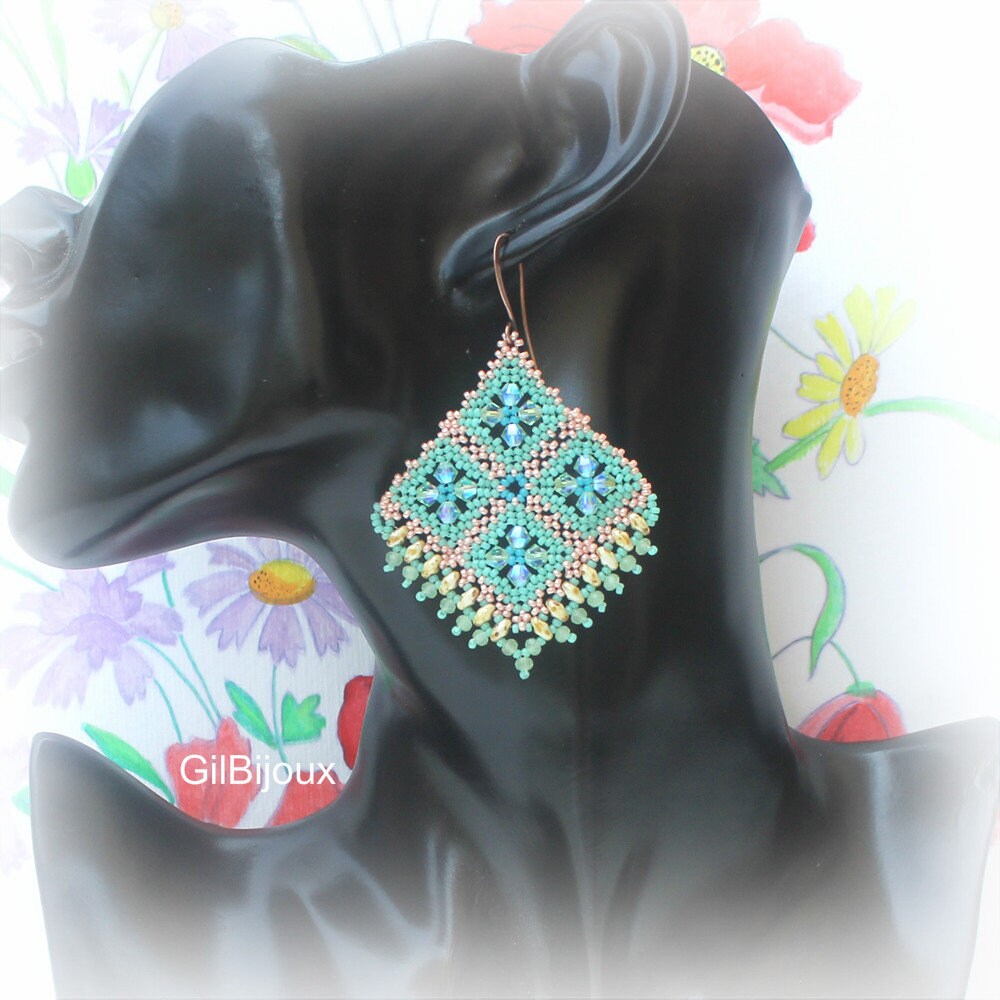 DIY Earrings Patterns and Tutorials for Beading | Etsy