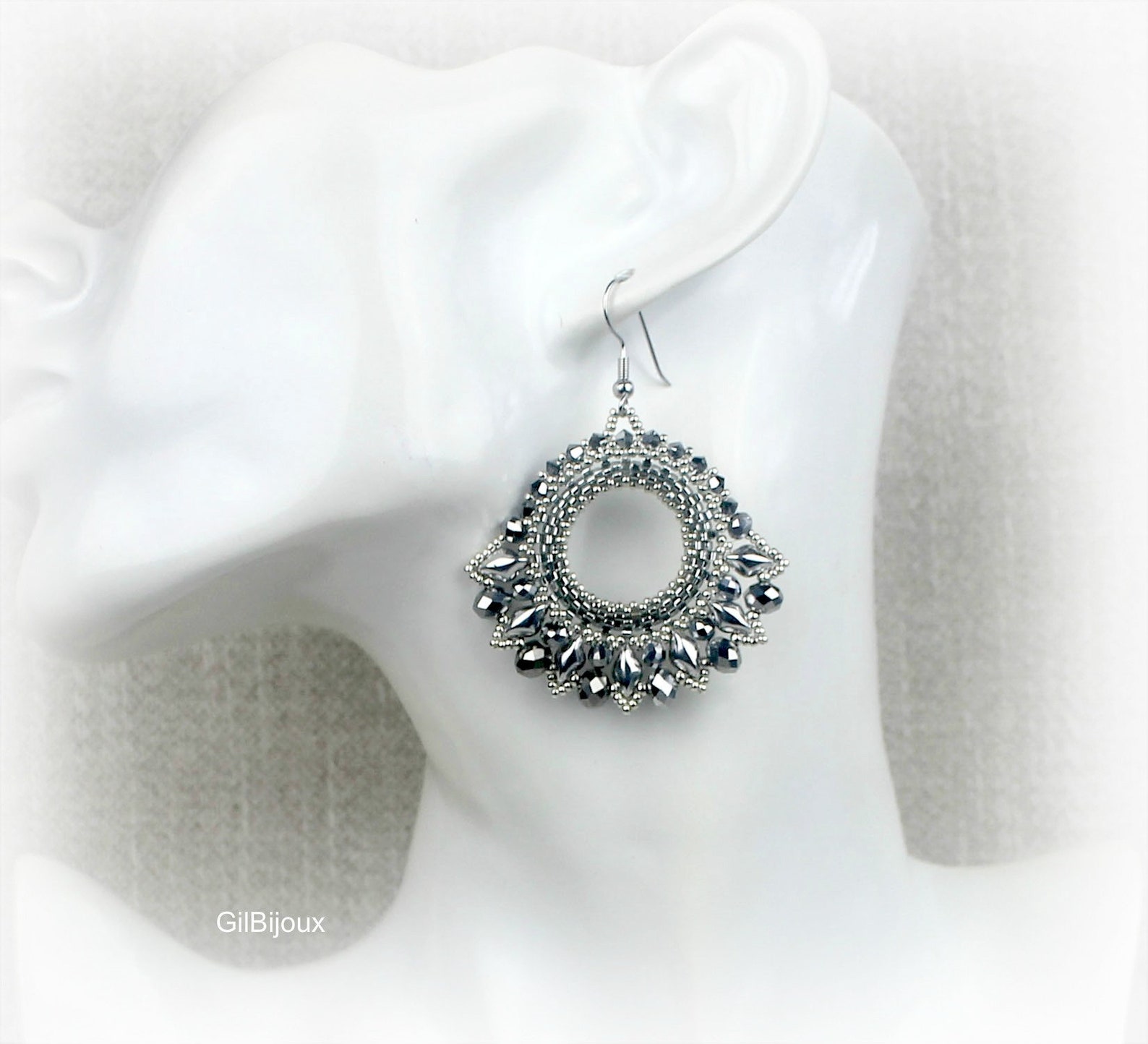 DIY Beading Tutorial and Pattern asija Earrings | Etsy