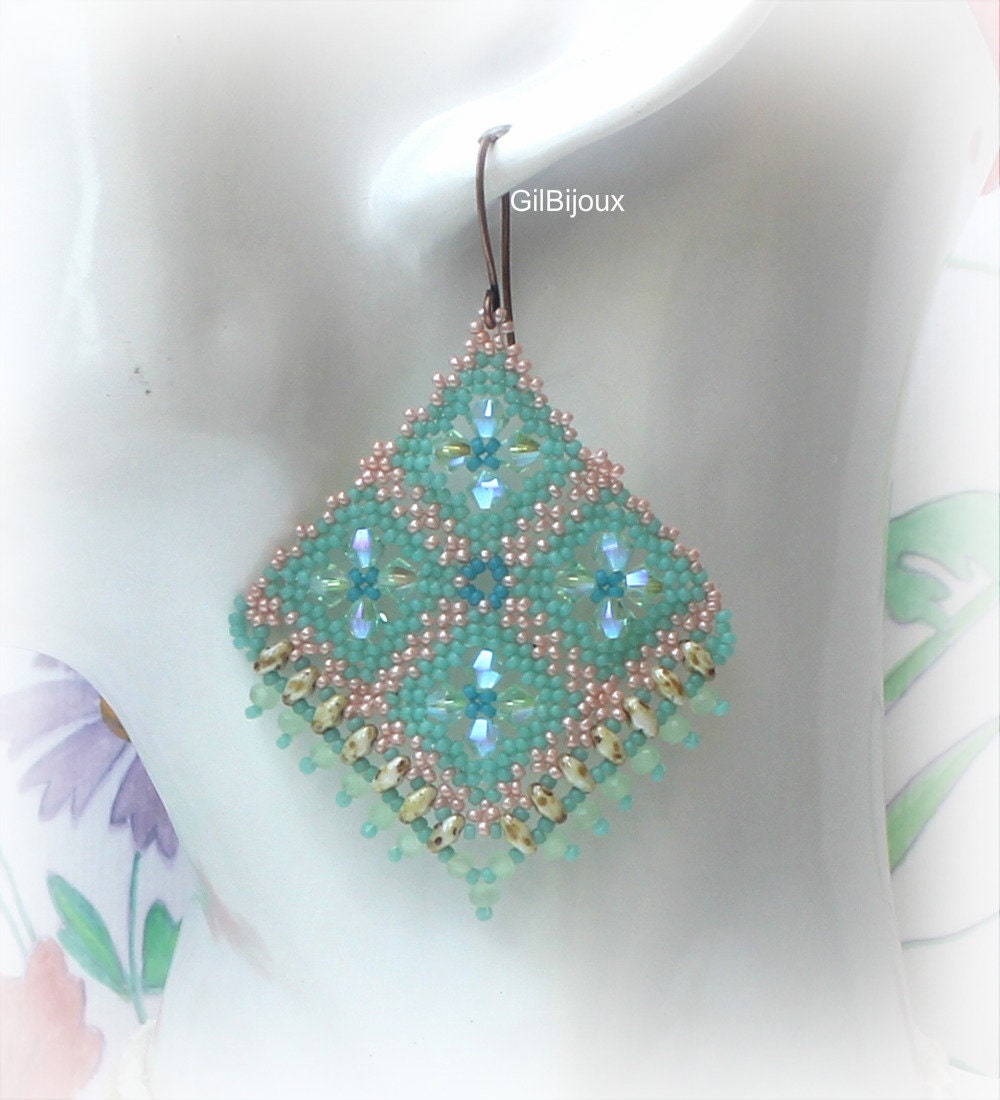 DIY Earrings Patterns and Tutorials for Beading | Etsy