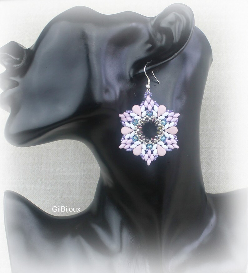 DIY Beaded Earrings Tutorial Pattern PDF With Puca Beads - Etsy