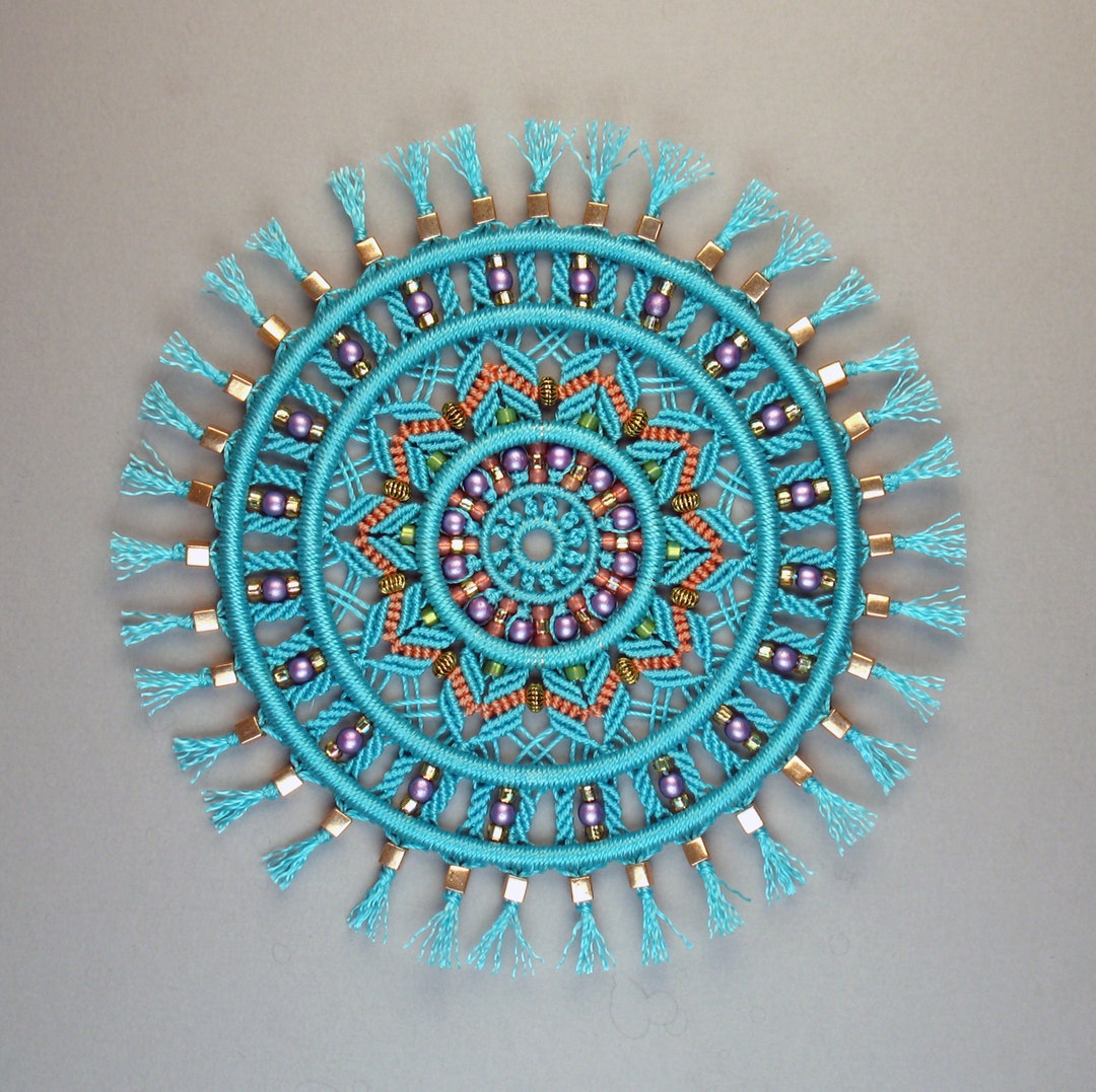Micro-macramé Stella Mandala Tutorial - Etsy