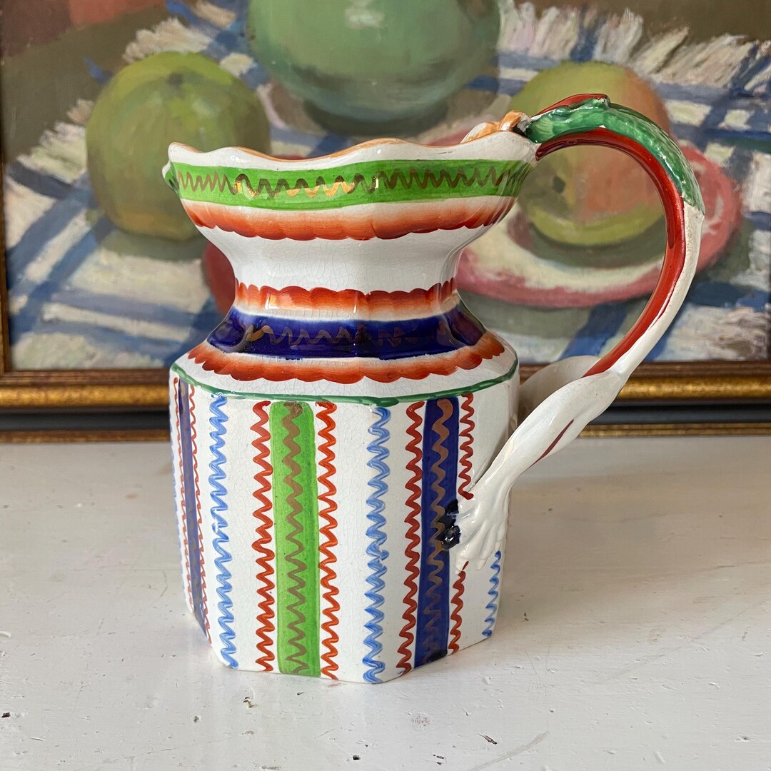 ANTIQUE WELSH GAUDY Jug, Ironstone China From 18th Century - Etsy