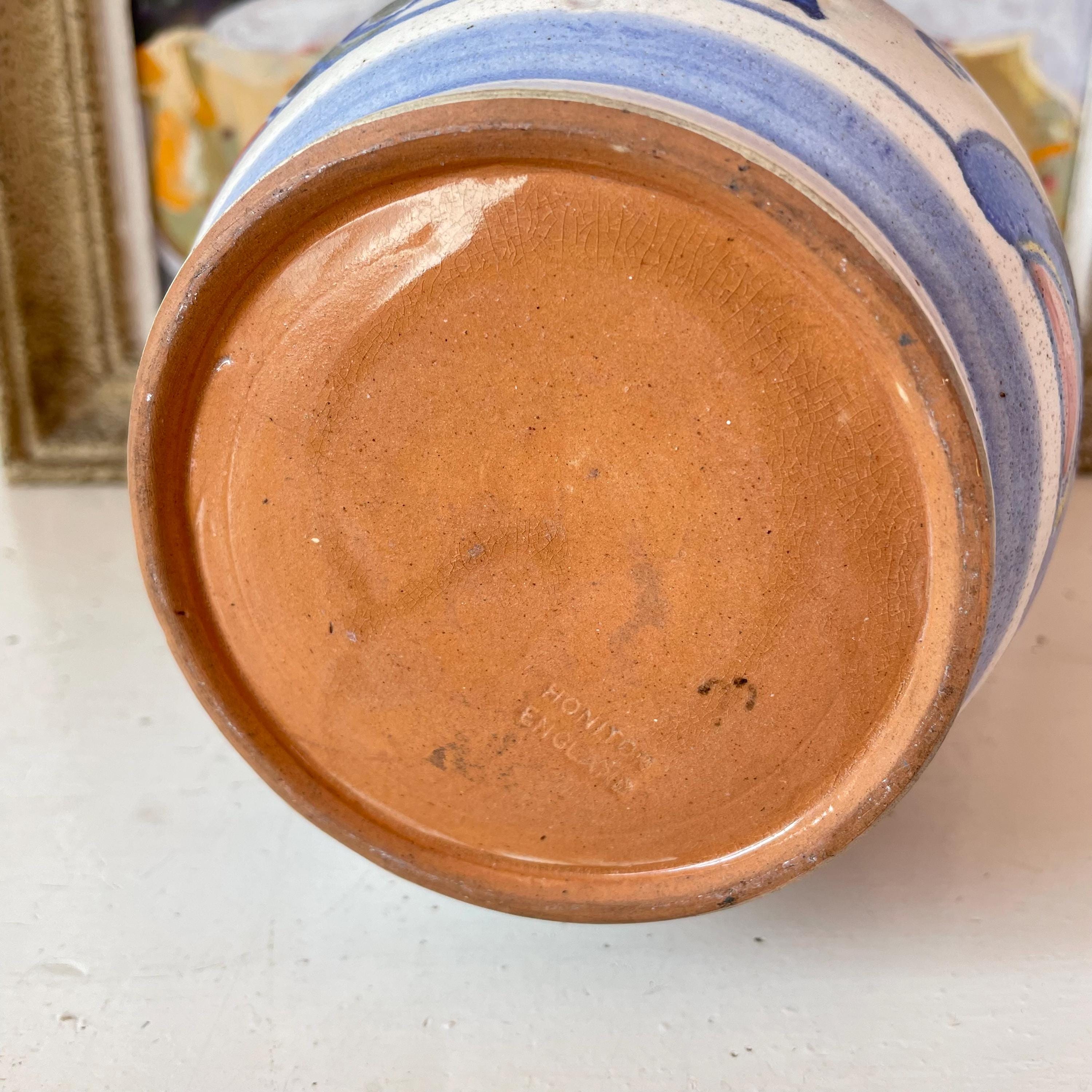 Vintage Honiton Pottery Vase, Art Deco, Hand Painted. - Etsy UK
