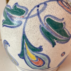 HONITON POTTERY VASE, Jacobean Pattern, Vintage and Hand Painted - Etsy UK