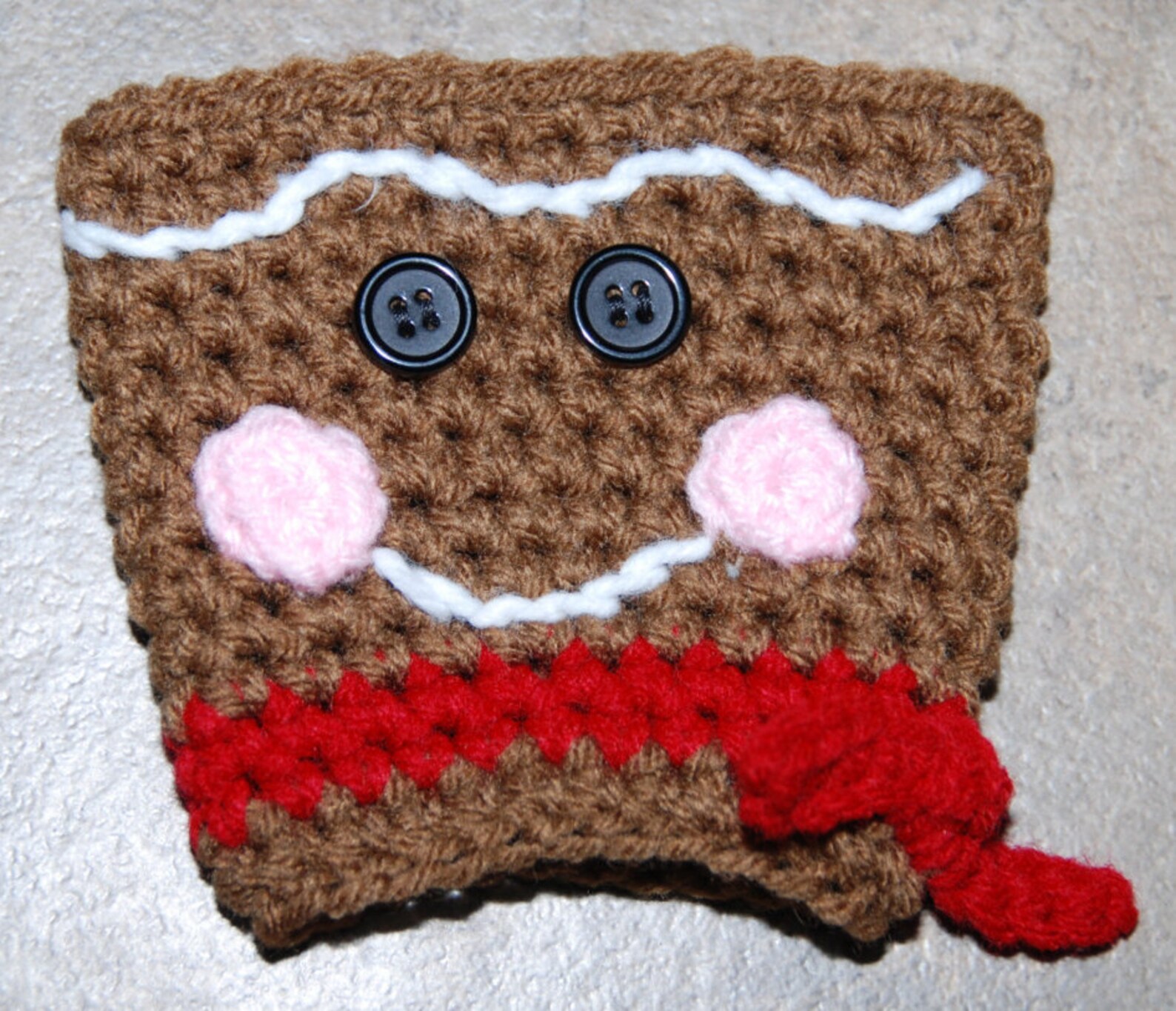 Gingerbread Man Cup Cozy - Etsy