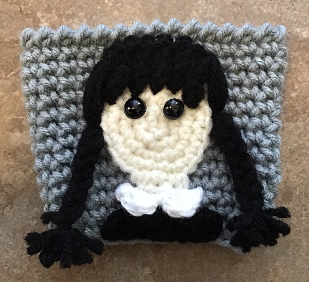Wednesday Addams-inspired Cup Cozy - Etsy