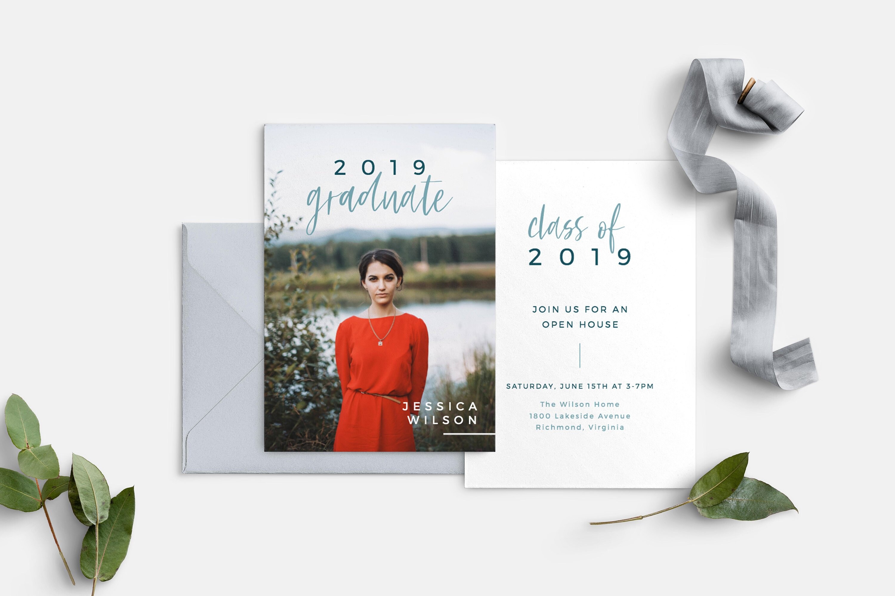 Editable Graduation Photo Template Instant Download 2019 Senior ...