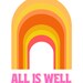 All is Well Rainbow Wall Art - Etsy