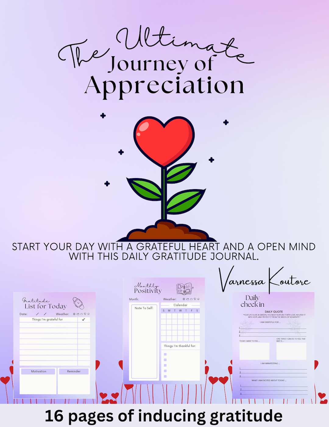 The Ultimate Journey of Appreciation Daily Gratitude Journal Digital - Etsy