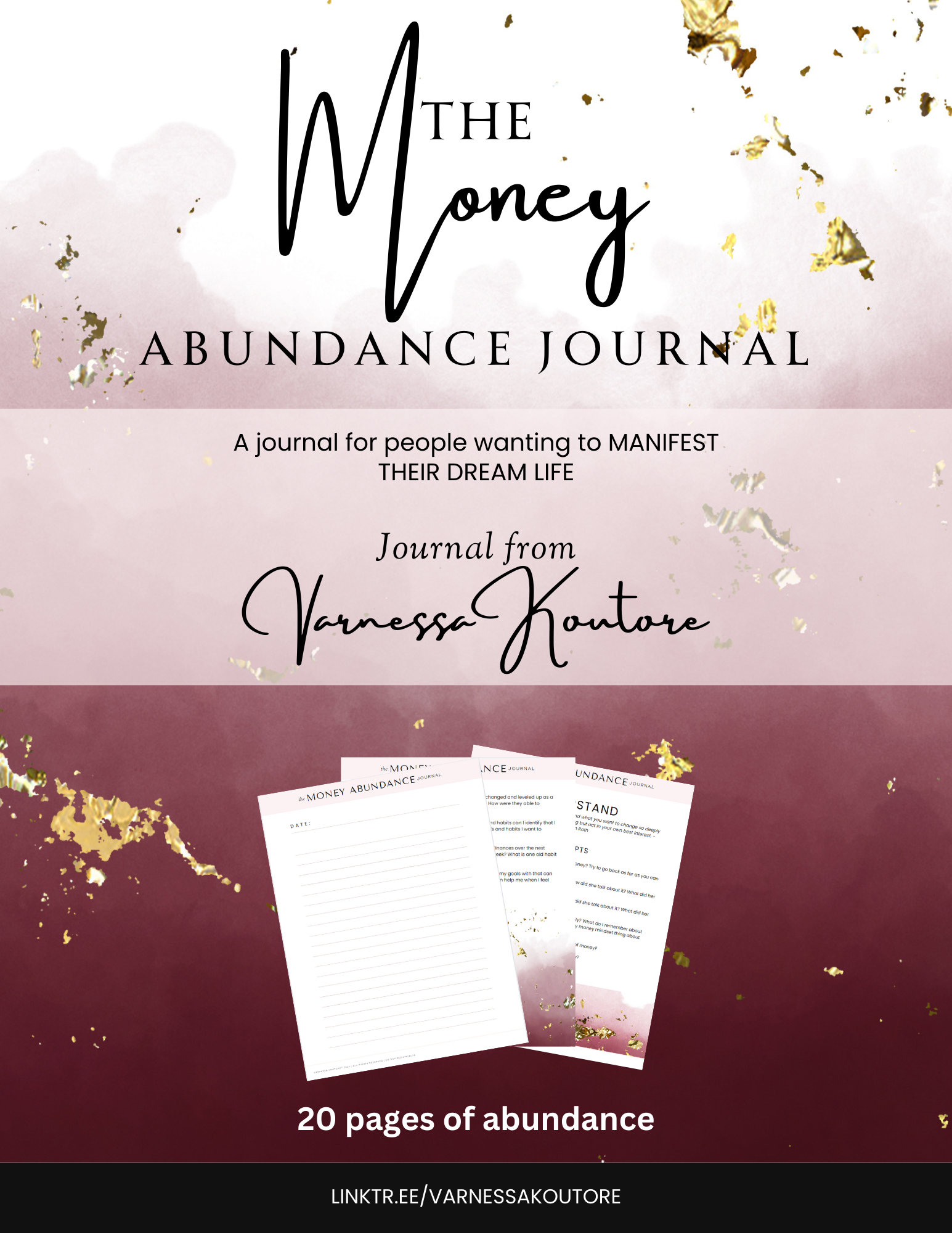 The Digital Abundance Journal Manifestation and Gratitude Printable PDF ...