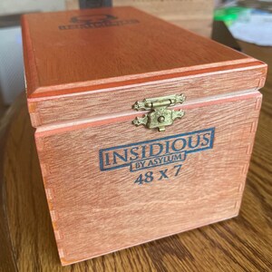 Empty Wooden Cigar Boxes, Choice of 3 Styles: Insidious, Rocky Patel ...