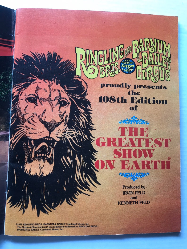 Ringling Brothers, Barnum and Bailey Circus Souvenir Program 1979 ...
