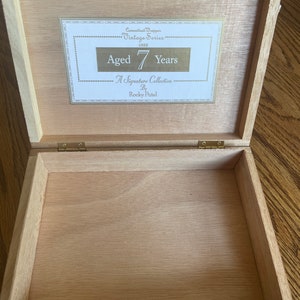Empty Wooden Cigar Boxes, Choice of 3 Styles: Insidious, Rocky Patel ...