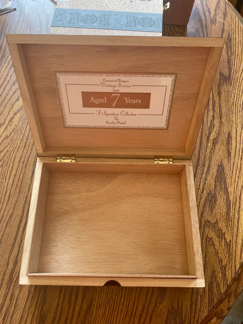 Empty Wooden Cigar Boxes Choice of 3 Styles: Insidious Rocky - Etsy