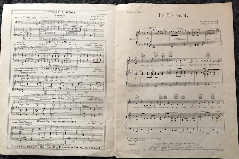 Vintage Sheet Music Patriotic Songs 1942 Red Hot and Blue - Etsy