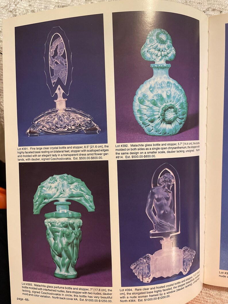 The Beauty of Perfume Bottle Auction VI 1996 Monsen and Baer Color ...