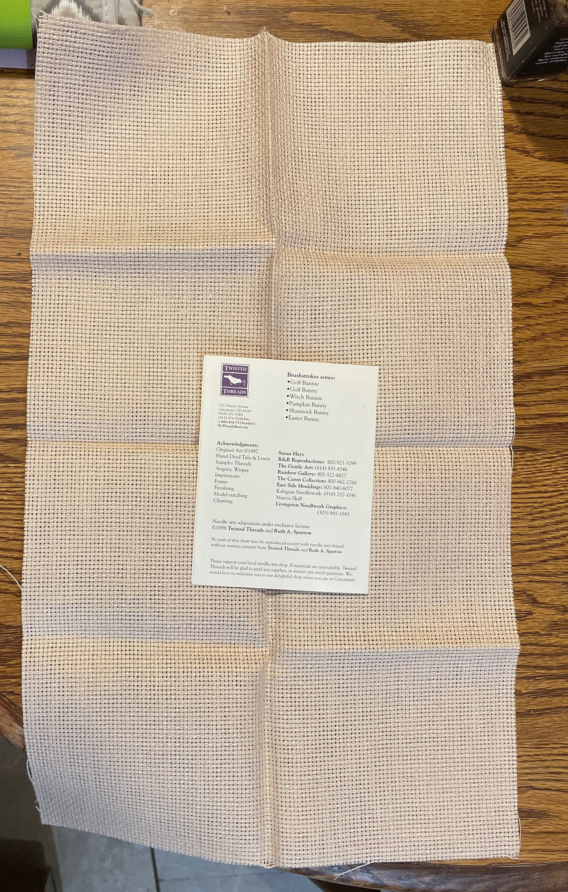 Kits Twisted Threads Bitty Bunny Cross Vintage Stitch Kit Kits & How To ...