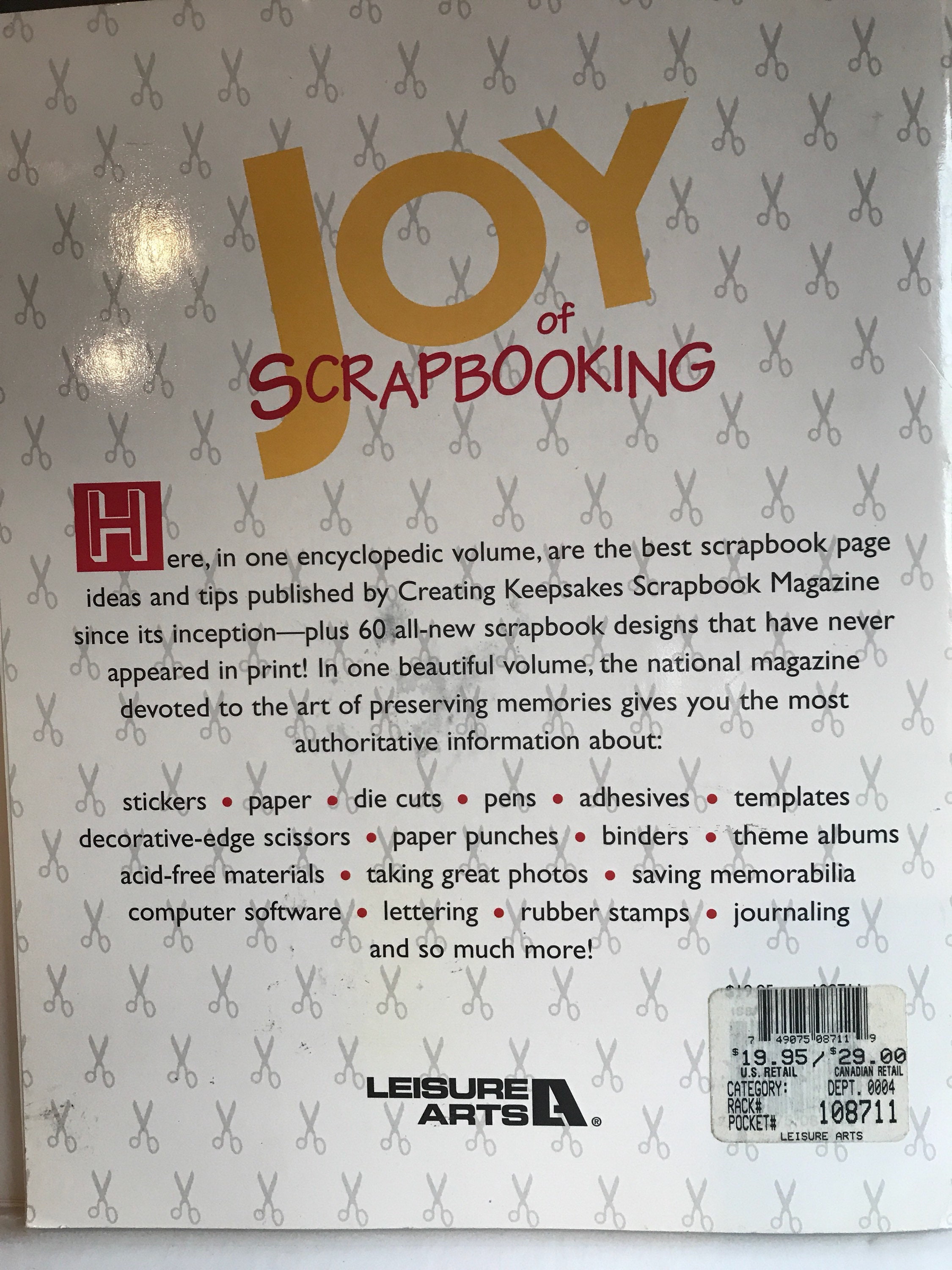 JOY of Scrapbooking —creating Keepsakes by Lisa Bearnson Albums ...