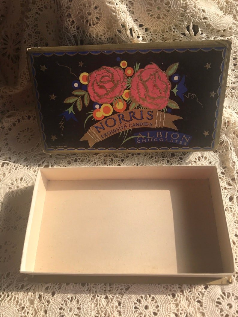 Antique Candy Box norris Exquisite Candies Atlanta Albion - Etsy
