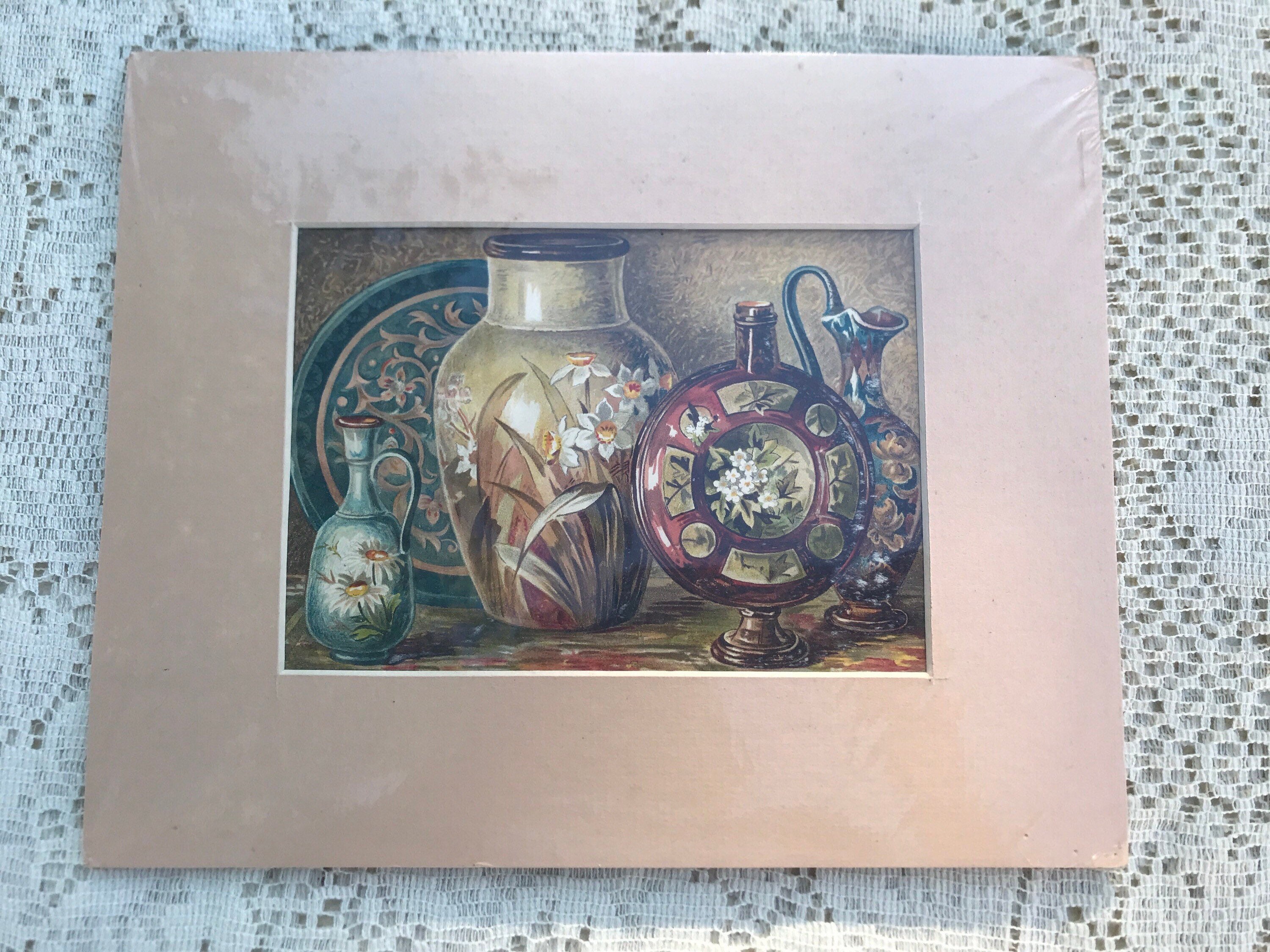 Chromolithograph Prints from 1884 China Painting by Florence | Etsy