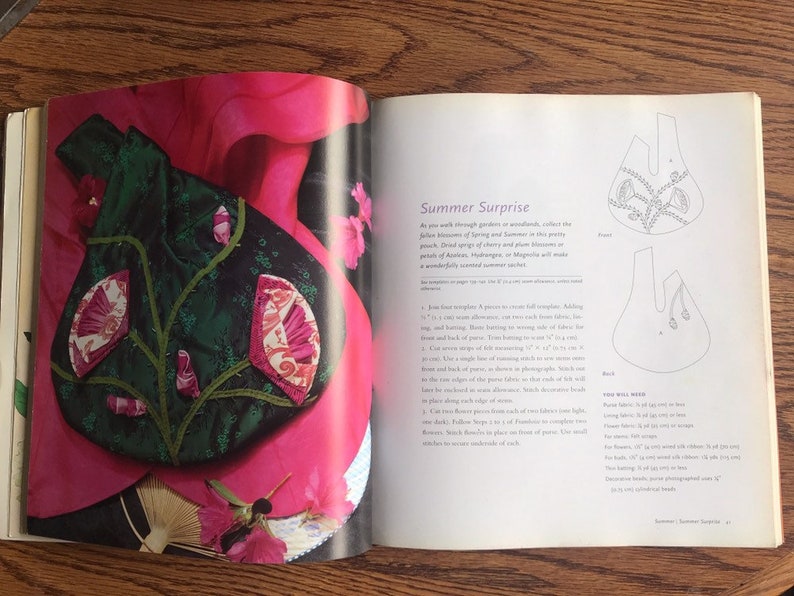 Folded Flowers Fabric Origami With a Twist of Silk Ribbon - Etsy