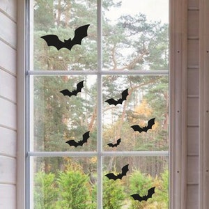 Halloween Bat Sticker Pack | Spooky Halloween Front Door, Window ...