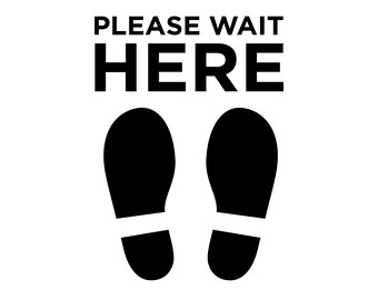 Please Wait Sign | Etsy