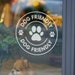 Dogs Welcome Sticker Window Waterproof Pet Friendly Self Adhesive Vinyl ...