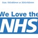 WE LOVE the NHS - Car, Van, Bumper, Window Vinyl Decal Sticker ...