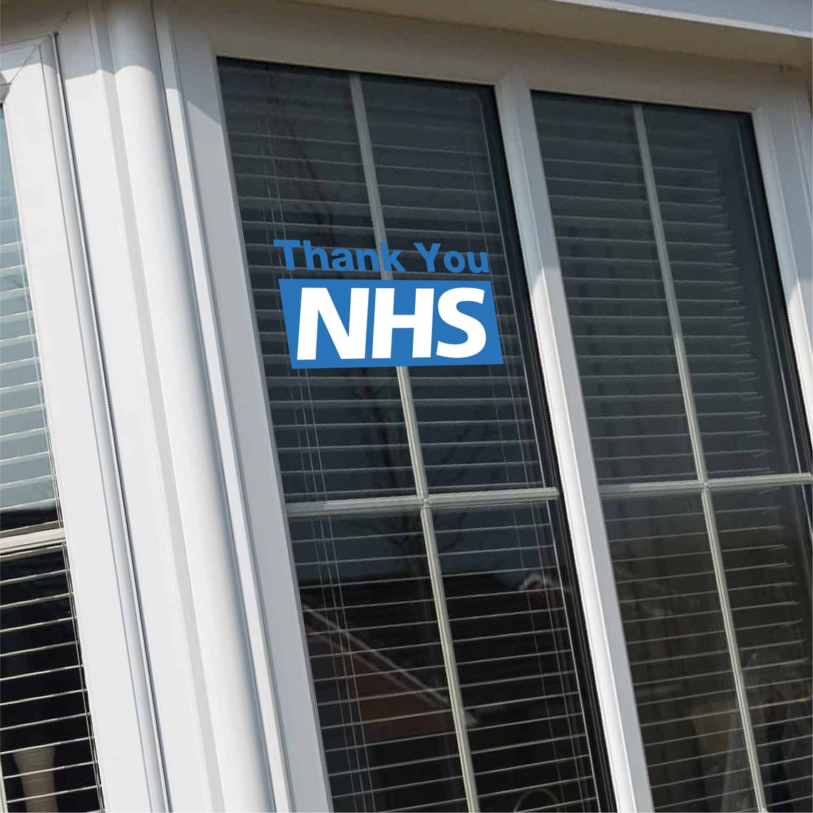 THANK YOU NHS - Car, Van, Bumper, Window, House Vinyl Decal Sticker ...
