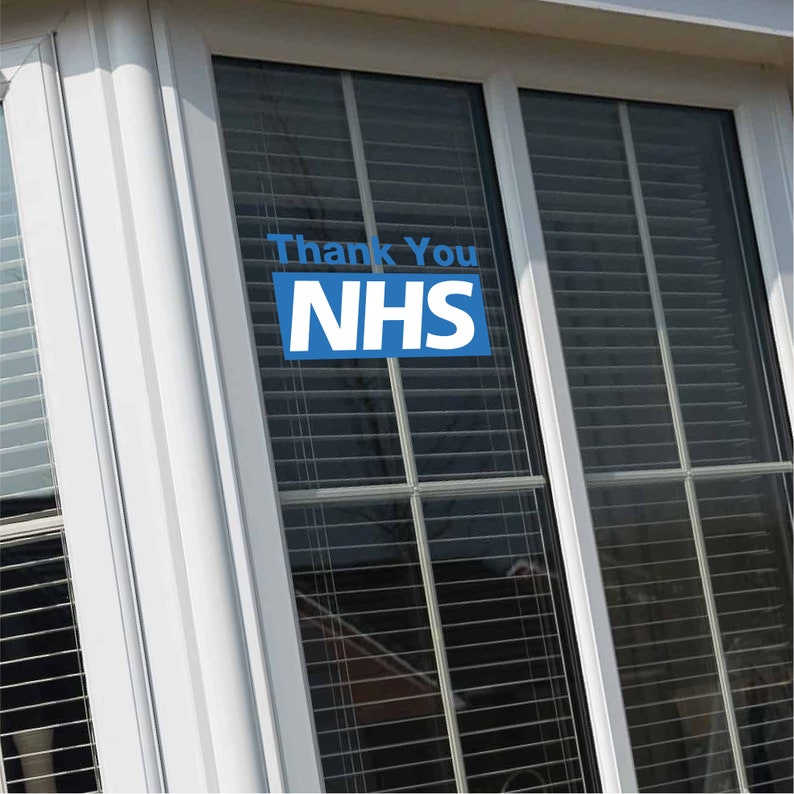 THANK YOU NHS - Car, Van, Bumper, Window, House Vinyl Decal Sticker ...