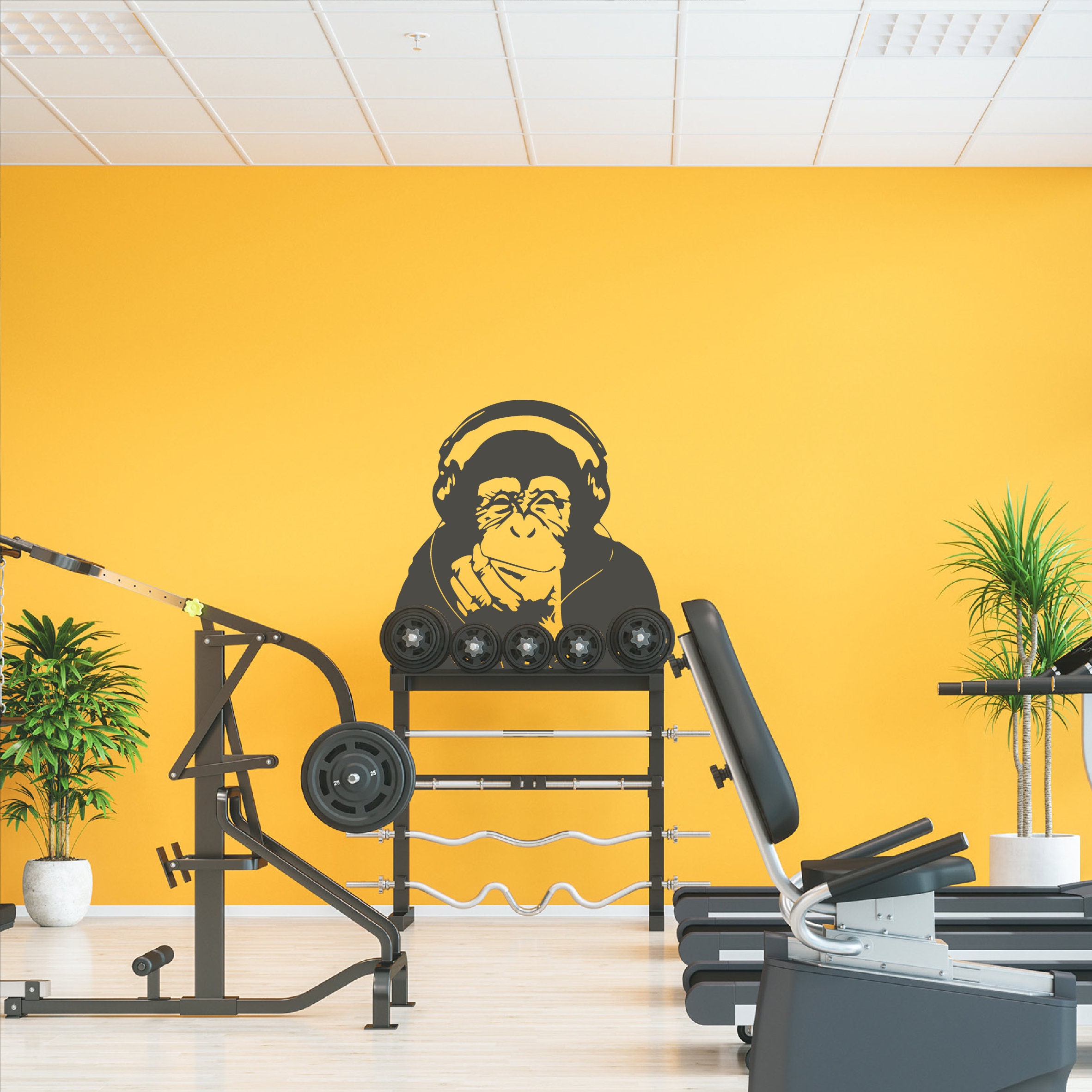 BANKSY THINKING MONKEY Removable Vinyl Wall Decal Stickers | Etsy