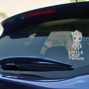 LITTLE LADY ON_BOARD | Car Window Bumper Vinyl Decal Sticker | Baby ...