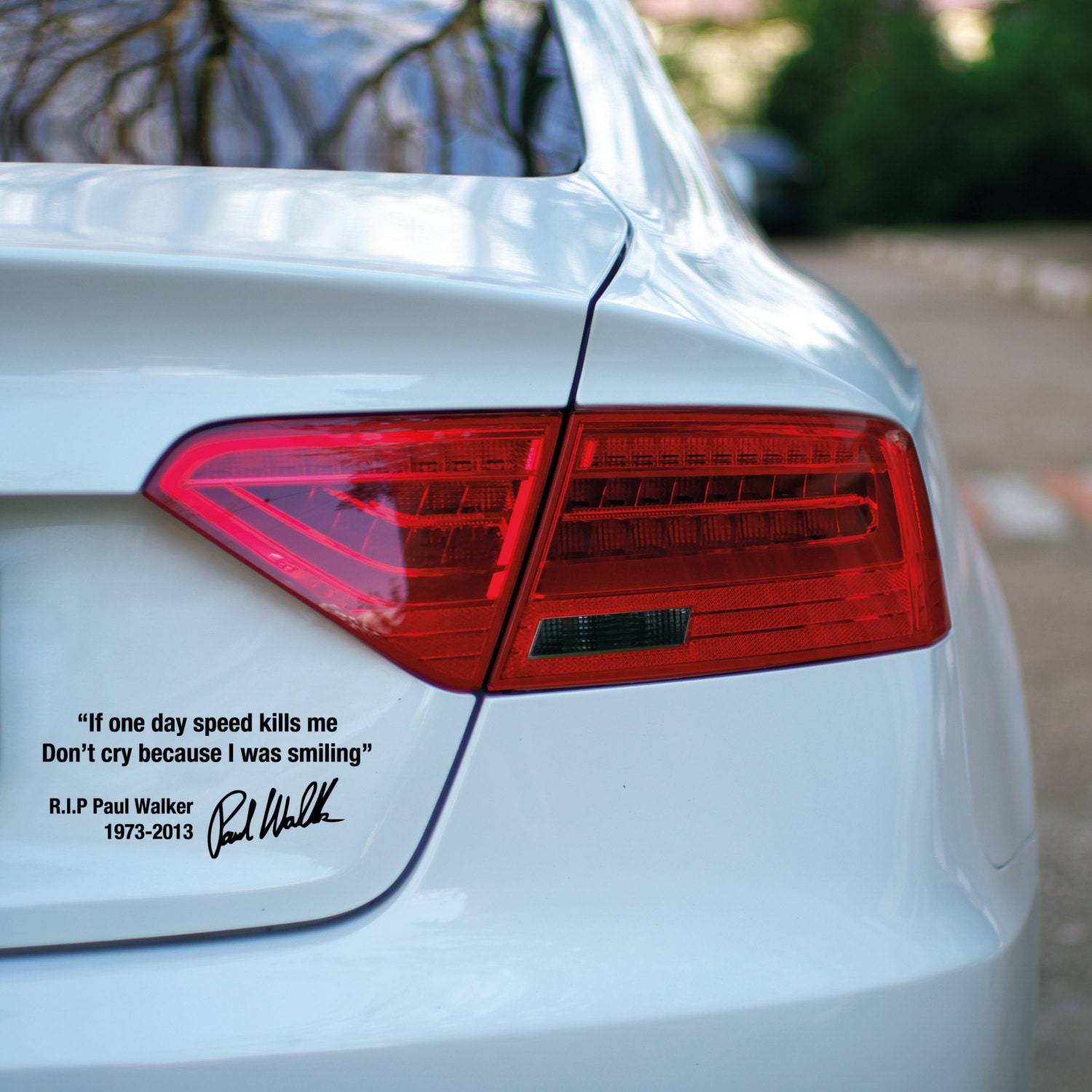 PAUL WALKER I Was Smiling | Iconic Quote for Car Window Bumper | Vinyl ...