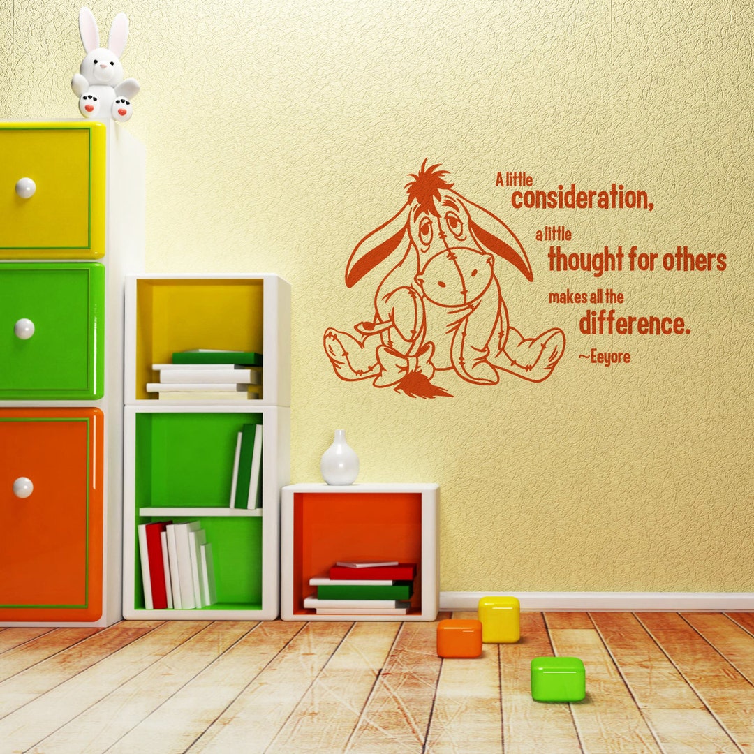 EEYORE - Removable Vinyl Kids Bedroom Nursery Wall Decal Stickers Home ...