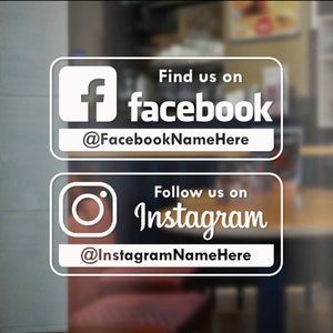 FIND US on FACEBOOK | Social Media Tag Name | Business Shop Owner ...