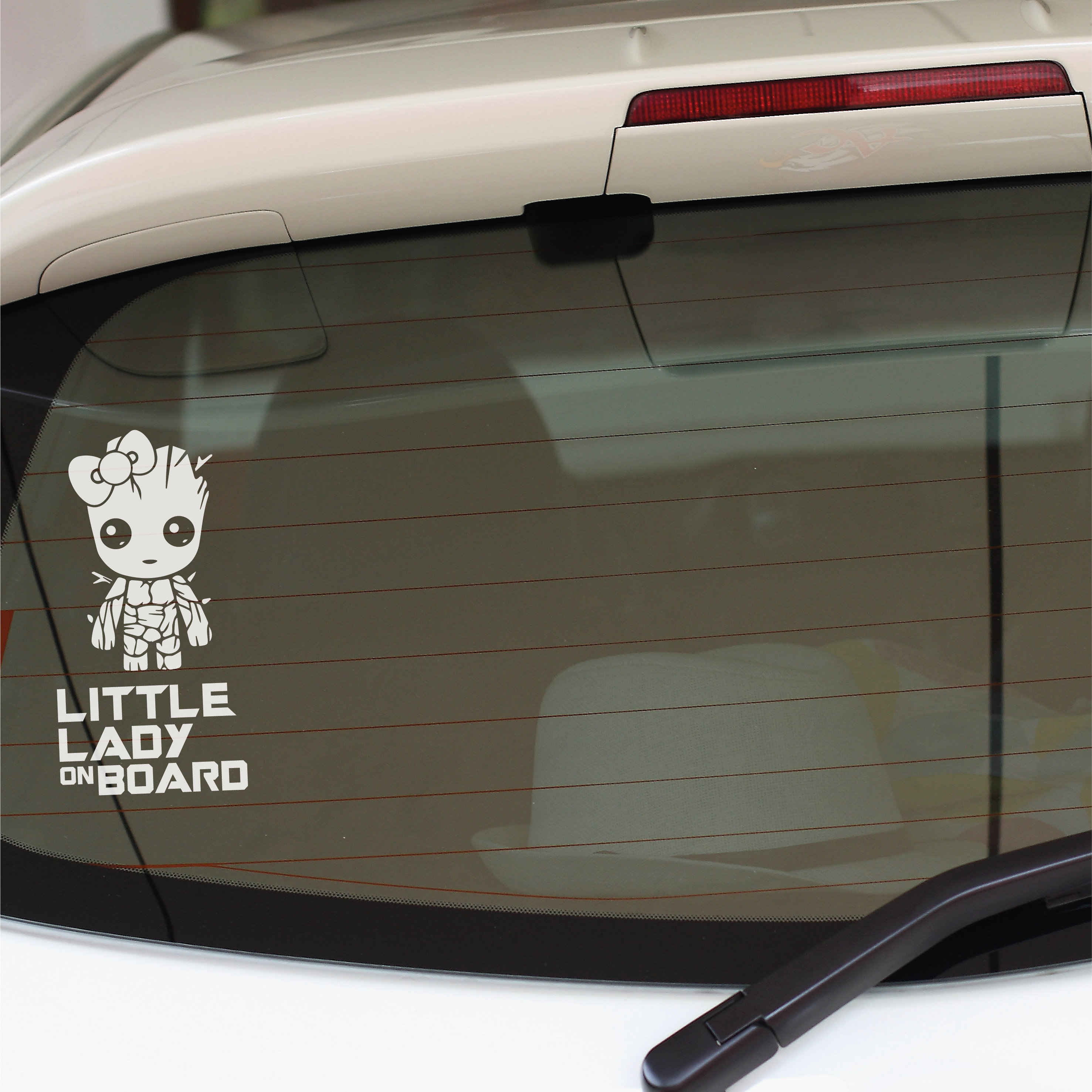 LITTLE LADY ON_BOARD | Car Window Bumper Vinyl Decal Sticker | Baby ...