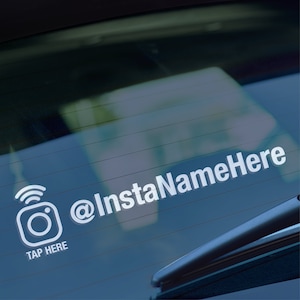 INSTAGRAM QUICKTAPS | Vinyl Decal Sticker ONLY | Social Media Name ...