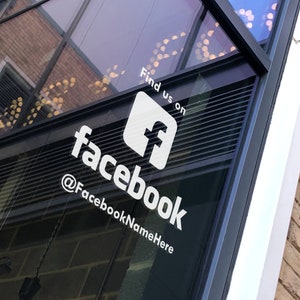 FIND US on FACEBOOK | Social Media Tag Name Business Shop Owner ...