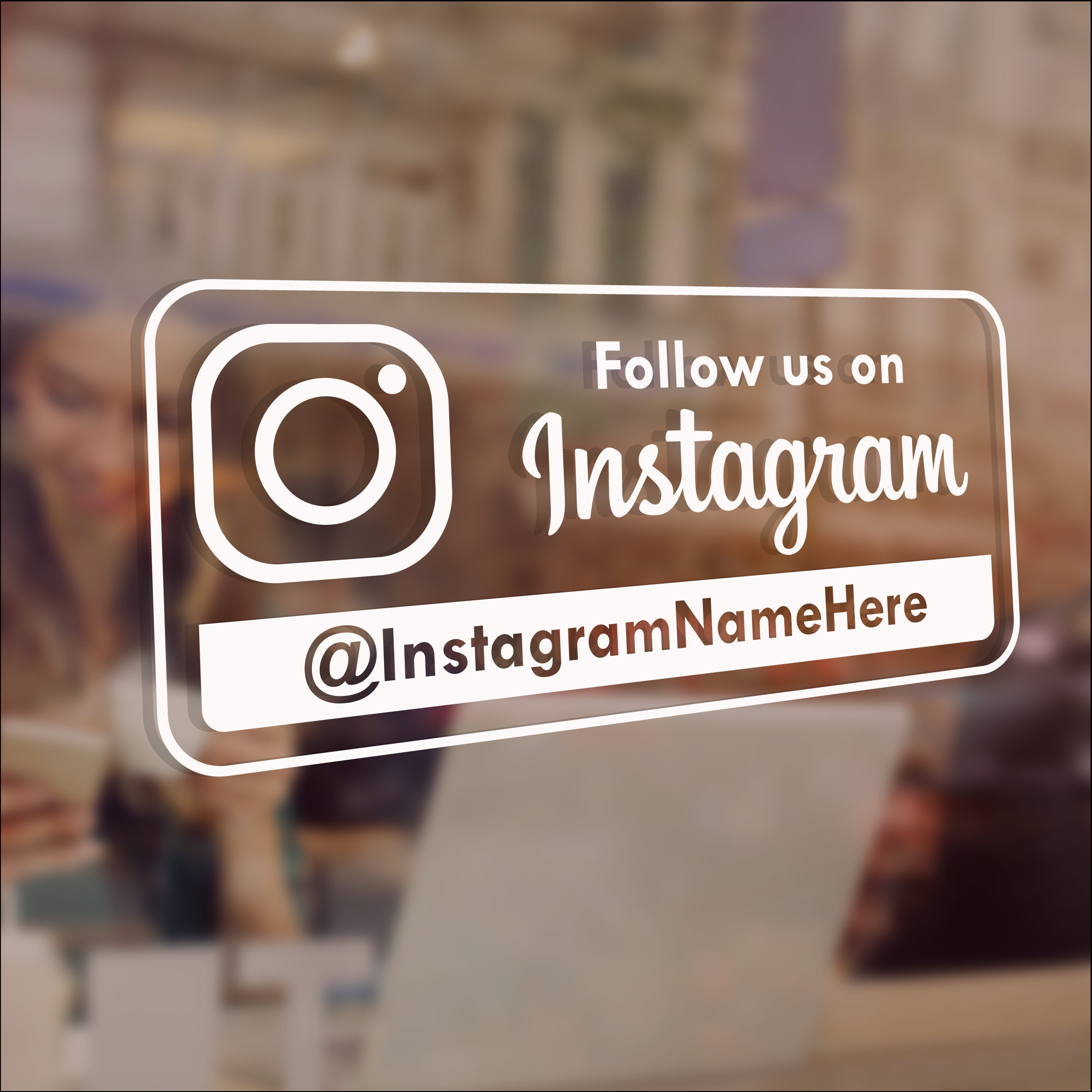 FOLLOW US INSTAGRAM | Social Media Tag Name | Business Shop Owner ...