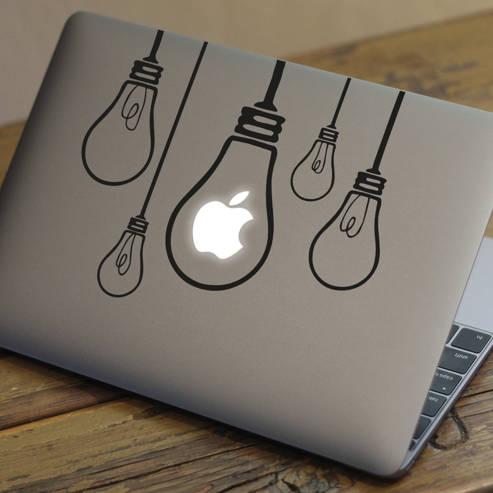 LIGHTBULBS Macbook Decal Sticker Fits All Macbook Models - Etsy