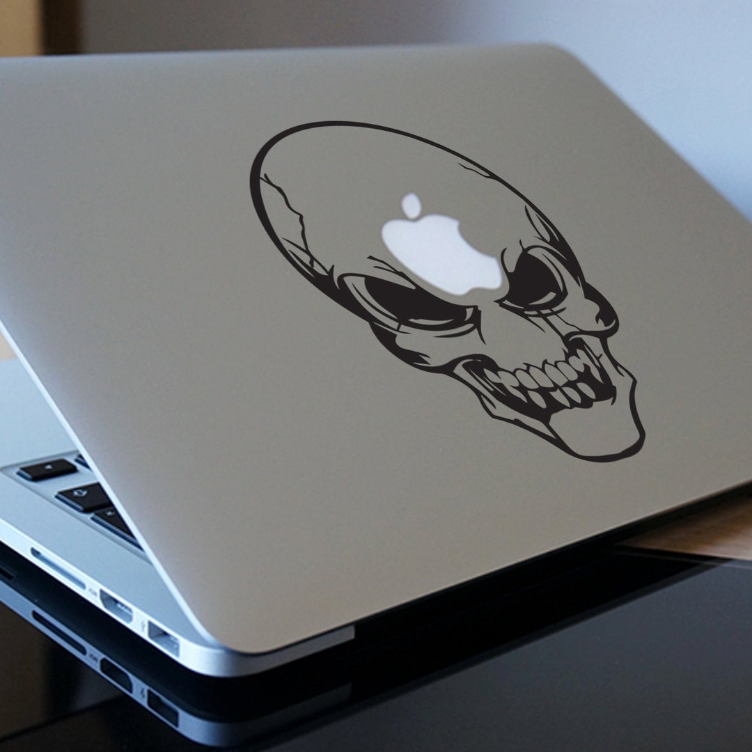 SKULL MacBook Decal Sticker Fits All MacBook Models - Etsy UK