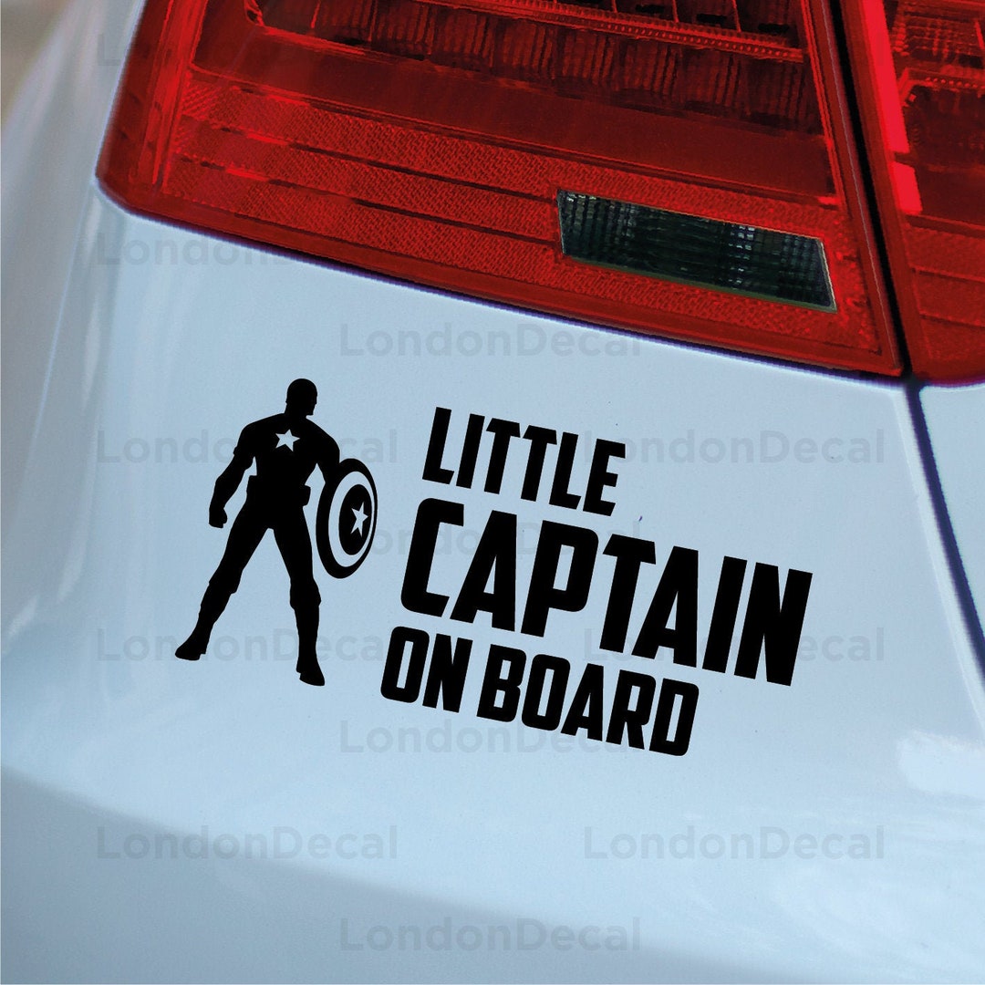 LITTLE CAPTAIN on Board | Car Window Bumper | Vinyl Decal Sticker ...