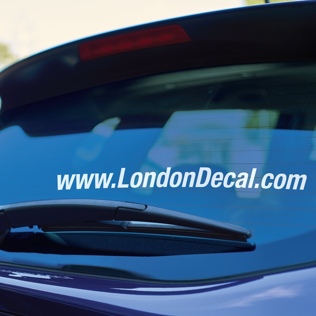 WEBSITE TAGS | Small Business URL Advertising | Car Window Bumper Vinyl ...