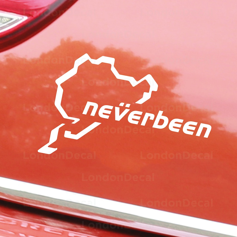 NEVERBEEN NURBURGRING Car Window Bumper Vinyl Decal Sticker - Etsy
