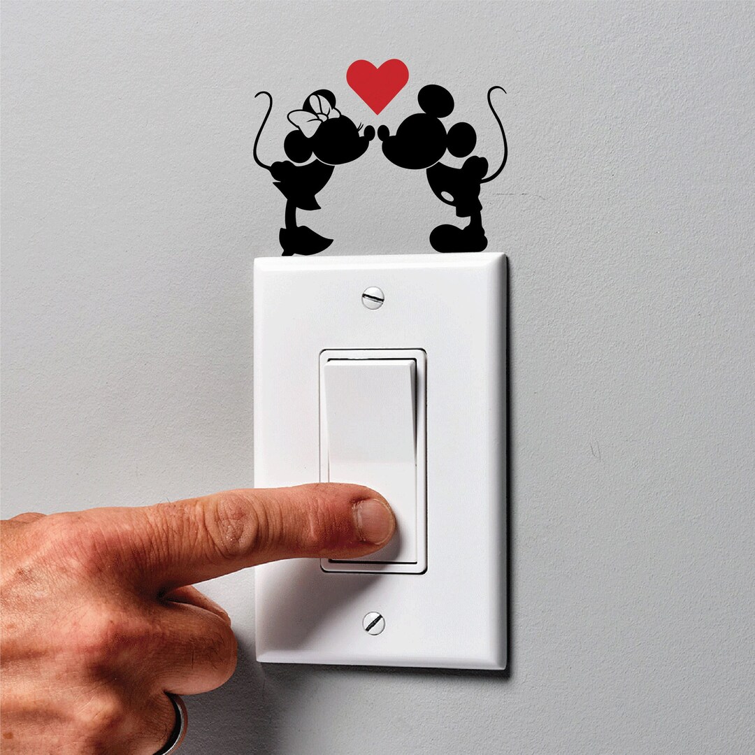 MOUSE Light Switch - Removable Vinyl Bedroom Kids Wall Decal Stickers ...