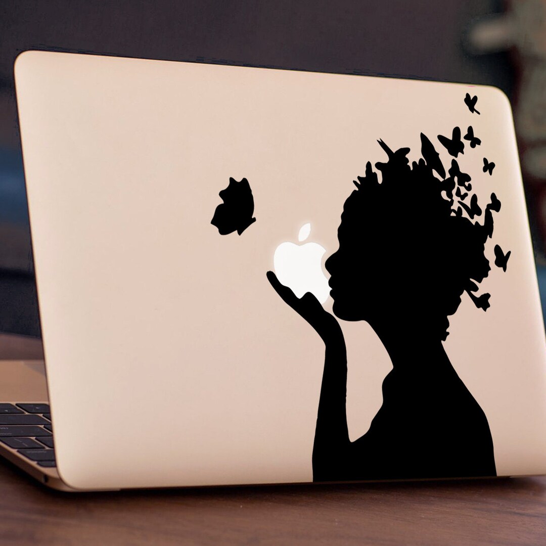 BUTTERFLY HEAD Apple MacBook Decal Sticker Fits All MacBook Models - Etsy